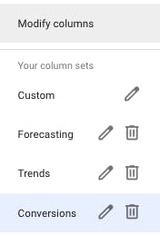 13 Custom Columns to enhance Google Ad reporting | Impression