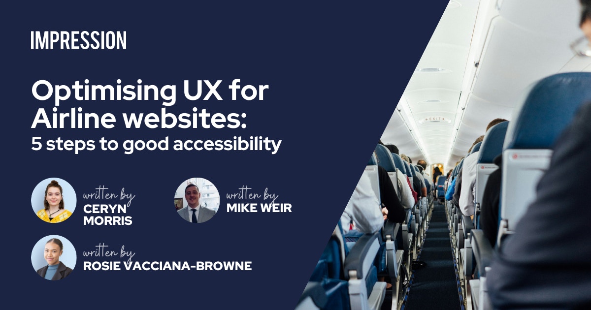 Optimising UX for Airline websites: 5 steps to good accessibility ...